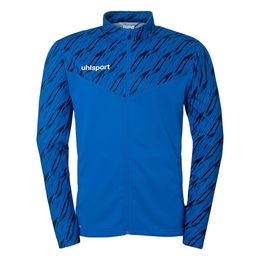 Trainingsjacke Uhlsport "Trainingsjacke Progressive 28 Poly Kids", M&auml;dchen, Gr. 116, blau (azurblau), Obermaterial: 100% Polyester Pol. recyc.., Jacken Trainingsjacke