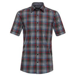 Kurzarmhemd Casamoda "Casamoda Freizeithemd Kurzarm kariert", Herren, Gr. L, Normalgr&ouml;&szlig;en, gr&uuml;n (olive), 100% Baumwolle, kariert, comfort fit, Hemden