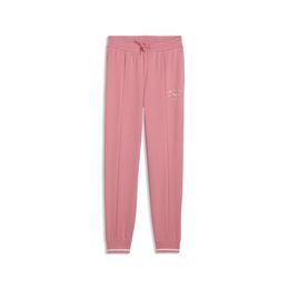Sporthose Puma "Puma Class Jogginghose M&auml;dchen", M&auml;dchen, Gr. 128, Normalgr&ouml;&szlig;en, wild pink, Obermaterial: 68% Baumwolle, 32% Polyester. Unterer Bund: 97% Baumwolle, 3% Elasthan. Unterer Saum: 97% Baumwolle, 3% Elasthan. Seitentasche &ndash; Oben: 100% Baumwolle, regular fit, Hosen Sporthose