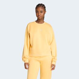 Sweatshirt adidas Sportswear "W SL FC SWT", Damen, Gr. XL, semi ice tangerine, wei&szlig;, Obermaterial: 70% Baumwolle, 30% Polyester, normal, Rundhals, angesetztes B&uuml;ndchen, Sweatshirts Sweatshirt