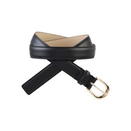 Lederg&uuml;rtel BOSS "Carol-St-G Sz25", Damen, Gr. 100, schwarz 001, Leder, unifarben, G&uuml;rtel Lederg&uuml;rtel, in Italien gefertigt