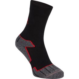 Wandersocken McKINLEY "UX.-STRUMPF ROBERTO U QRT 3-PCK", Damen, Gr. 42-44, schwarz, Obermaterial: 69% Baumwolle, 29% Polyamid, 2% Elasthan, Socken, f&uuml;r Outdoor-Unternehmungen, aus Baumwolle, Polyamid und Elasthan