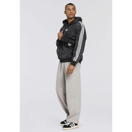Sporthose adidas originals "ESS OPEN PT", Herren, Gr. XL, N-Gr, grau (medium grau heather, wei&szlig;, normal, gr.), Obermaterial: 70% Baumwolle, 30% Polyester, Hosen Sporthose