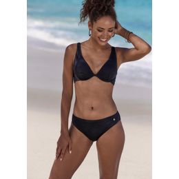 Bikini-Hose Lascana "Fay", Damen, Gr. 34, N-Gr, schwarz, Obermaterial: 94% Polyamid, 6% Elasthan. Futter: 90% Polyester, 10% Elasthan, Strukturmuster, Badehosen Bikini-Hose, aus eleganter Strukturware