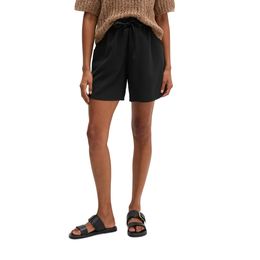 Marc O'Polo Shorts MARC O'POLO "aus TENCEL&trade; Lyocell", Damen, Gr. 32, Normalgr&ouml;&szlig;en, schwarz, Obermaterial: 92% Lyocell, 8% Leinen, unifarben, slim fit kurz, Hosen Shorts