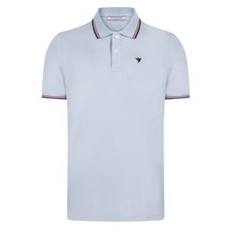 Poloshirt FELIX HARDY "Polo Shirt", Herren, Gr. L, baby blau, 97% Baumwolle, 3% Elasthan, Shirts