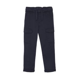 Cargohose Minymo "Cargohose MIPants", Jungen, Gr. 104, N-Gr, blau (parisian night), Obermaterial: 97% Baumwolle CO. 3% Elasthan EL., Hosen Cargohose