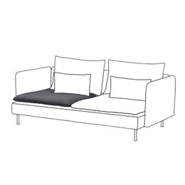 IKEA S&Ouml;DERHAMN Innenkissen f Sitzpolst 3er-Sofa