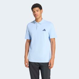 Poloshirt adidas Sportswear "M PQ PS", Herren, Gr. S, glow blau, Obermaterial: 100% Baumwolle, Shirts