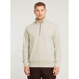 G-Star Raw Longpullover G-STAR "Nifous Half Zip Sweater", Herren, Gr. M, wei&szlig;bait htr, Obermaterial: 58% Baumwolle, 42% Polyester, Pullover Longpullover