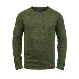Strickfleece-Pullover Blend "Strickpullover BHDan", Herren, Gr. L, gr&uuml;n (burnt olive), Obermaterial: 50% Baumwolle CO. 50% Polyacryl PAN., Pullover
