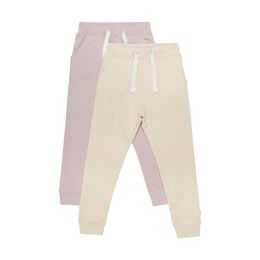 Sweathose Minymo "Sweathose MIBasic", M&auml;dchen, Gr. 116, N-Gr, lila (violet ice), Obermaterial: 100% Baumwolle CO., Hosen Sweathose