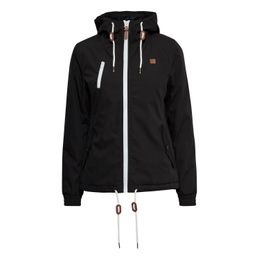 Kurzjacke oxmo "Kurzjacke OXTilda", Damen, Gr. XS, schwarz, Obermaterial: 65% Polyester PES. 35% Baumwolle CO., Jacken Kurzjacke