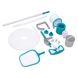 Bestway Poolpflege Poolsauger Set AquaClean Deluxe Set Kescher Skimmer Reinigung