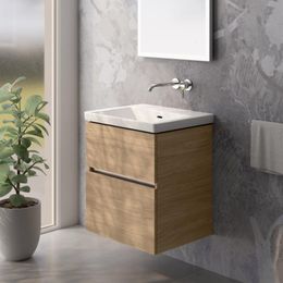 Villeroy & Boch Villeroy & Boch Subway 3.0 Waschtisch, evineo ineo5 evo Unterschrank B: 58 cm, 2 Ausz&uuml;ge, mit Griffmulde,, 4A7062R1+BE0723OA,