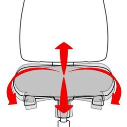 Topstar B&uuml;rostuhl SITNESS 15, Permanentkontakt, mit Armlehnen, Netzr&uuml;cken, Fitness-Orthositz, schwarz
