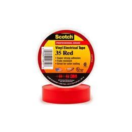 3M Deutschland | PVC Elektro-Isolierband Scotch 35 rot | 19 mm x 20 m | 4046719000000 (7100238735)