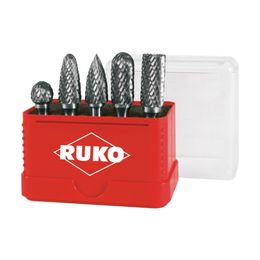 Ruko Hartmetall-Fr&auml;sstifte-Satz HM - 5 tlg. (Mini-Box) (116005)