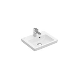 Villeroy & Boch V&B M&ouml;bel-Handwaschbecken Subway 2.0 45x37cm, wei&szlig;, mit Hahnloch, &Uuml;berlauf ; Villeroy & Boch (7315F501)