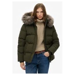 Steppjacke Superdry "EVEREST 5 BAFFLE PUFFER JKT", Damen, Gr. L, gr&uuml;n (army khaki gr&uuml;n), Steppware, Obermaterial: 100% Polyester, unifarben, relaxed fit normal, Jacken Steppjacke, Kunstfaser, relaxed fit