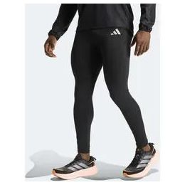Lauftights Adidas PERFORMANCE "RUN ESS TIGH M", Herren, Gr. S, N-Gr, schwarz, normal, gr., Obermaterial: 85% Polyester, 15% Elasthan, Hosen