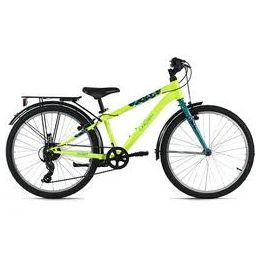 Kinderfahrrad Dacapo "Dacapo Kinderfahrrad 24" Bobby 7 G&auml;nge - Ab 8 Jahre" Gr. 32, gelb, Fahrr&auml;der, Kinder, 32cm, 24 Zoll (60,96cm) hinten: 24 Zoll (60,96cm)