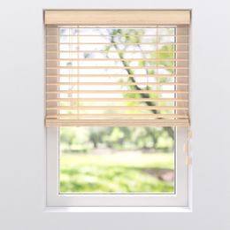 Jalousie my home "Alexia", natur, natur, natur, B:70cm H:175cm, Jalousien, aus Bambus mit 50mm Lamellen, Bedienung durch Schnurzug