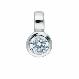 Adelia&acute;s Kettenanh&auml;nger ADELIA&acute;S "Anh&auml;nger 333 Wei&szlig;gold ( 8K ) mit Zirkonia", silber, Schmuckanh&auml;nger, Damen, mit Zirkonia, Gold, Kettenanh&auml;nger, Goldanh&auml;nger
