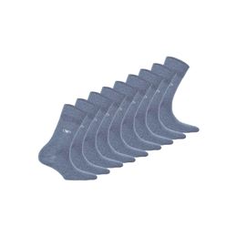 Kurzsocken Tom Tailor "Socken 9er Pack", Damen, Gr. 39-42, blau (hellblau), Obermaterial: 77% Baumwolle CO. 20% Polyamid PA. 3% Elasthan EL., Socken