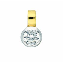 Adelia&acute;s Kettenanh&auml;nger ADELIA&acute;S "Anh&auml;nger 333 Gold ( 8K ) mit Zirkonia", silber, Schmuckanh&auml;nger, Damen, mit Zirkonia, Gold, Kettenanh&auml;nger, Goldanh&auml;nger