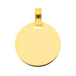Adelia&acute;s Kettenanh&auml;nger ADELIA&acute;S "333 Gold Gravurplatte Anh&auml;nger &Oslash; 16 mm", gold, Schmuckanh&auml;nger, Damen, Gold, Kettenanh&auml;nger, Goldschmuck f&uuml;r Damen