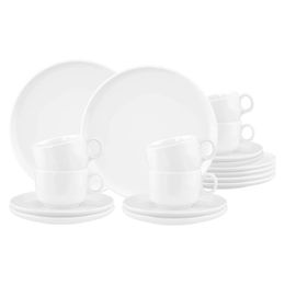 Geschirr-Set Seltmann Weiden "Kaffeeservice Sento Home 18er Set wei&szlig;", wei&szlig;, 18 tlg., Porzellan, Geschirr-Sets, Geschirr-Set
