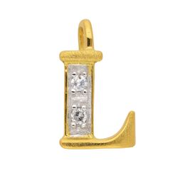 Adelia&acute;s Buchstabenanh&auml;nger ADELIA&acute;S "585 Gold Buchstabenanh&auml;nger", gold, Schmuckanh&auml;nger, Damen, 0,02 VVS = sehr sehr kleine Einschl&uuml;sse mit Diamant, Gold, mit Diamant Goldschmuck f&uuml;r Damen & Herren