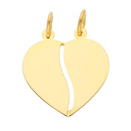 Adelia&acute;s Kettenanh&auml;nger ADELIA&acute;S "333 Gold Anh&auml;nger Partneranh&auml;nger", gold, Schmuckanh&auml;nger, Damen, Gold, Kettenanh&auml;nger, Goldschmuck f&uuml;r Damen