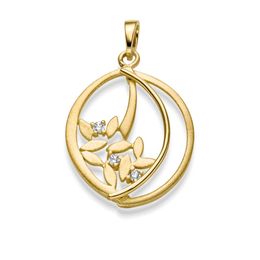 Adelia&acute;s Kettenanh&auml;nger ADELIA&acute;S "Anh&auml;nger aus 333 Gelbgold", gold, Schmuckanh&auml;nger, Damen, Gold, Kettenanh&auml;nger, mit Zirkonia