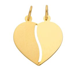 Adelia&acute;s Kettenanh&auml;nger ADELIA&acute;S "333 Gold Anh&auml;nger Partneranh&auml;nger", gold, Schmuckanh&auml;nger, Damen, Gold, Kettenanh&auml;nger, Goldschmuck f&uuml;r Damen