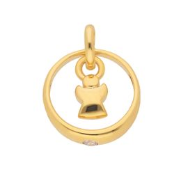 Adelia&acute;s Kettenanh&auml;nger ADELIA&acute;S "Engelanh&auml;nger 333 Gold ( 8K ) mit Zirkonia", gold, Schmuckanh&auml;nger, Damen, mit Zirkonia, Gold, Kettenanh&auml;nger, Goldanh&auml;nger Engel