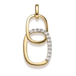 Adelia&acute;s Kettenanh&auml;nger ADELIA&acute;S "Anh&auml;nger aus 333 Gelbgold", gold, Schmuckanh&auml;nger, Damen, Gold, Kettenanh&auml;nger, mit Zirkonia