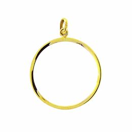 Adelia&acute;s Kettenanh&auml;nger ADELIA&acute;S "M&uuml;nzfassung 585 Gold ( 14K )", gold, Schmuckanh&auml;nger, Damen, Gold, Kettenanh&auml;nger, Goldanh&auml;nger