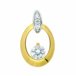 Adelia&acute;s Kettenanh&auml;nger ADELIA&acute;S "Anh&auml;nger 333 Gold ( 8K ) mit Zirkonia", silber, Schmuckanh&auml;nger, Damen, mit Zirkonia, Gold, Kettenanh&auml;nger, Goldanh&auml;nger