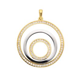 Adelia&acute;s Kettenanh&auml;nger ADELIA&acute;S "333 Gold Anh&auml;nger", gold, Schmuckanh&auml;nger, Damen, mit Zirkonia, Gold, Kettenanh&auml;nger, mit Zirkonia Goldschmuck f&uuml;r Damen