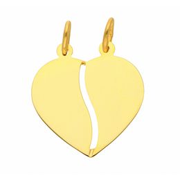 Adelia&acute;s Puzzleanh&auml;nger ADELIA&acute;S "Partneranh&auml;nger 333 Gold ( 8K )", gold, Schmuckanh&auml;nger, Damen, Gold, Goldanh&auml;nger Partneranh&auml;nger