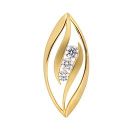 Adelia&acute;s Kettenanh&auml;nger ADELIA&acute;S "333 Gold Anh&auml;nger", gold, Schmuckanh&auml;nger, Damen, mit Zirkonia, Gold, Kettenanh&auml;nger, mit Zirkonia Goldschmuck f&uuml;r Damen