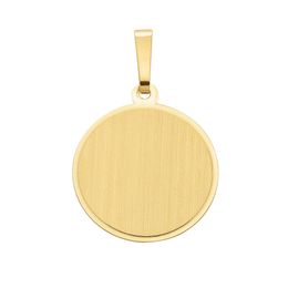 Adelia&acute;s Kettenanh&auml;nger ADELIA&acute;S "333 Gold Gravurplatte Anh&auml;nger &Oslash; 15,5 mm", gold, Schmuckanh&auml;nger, Damen, Gold, Kettenanh&auml;nger, Goldschmuck f&uuml;r Damen