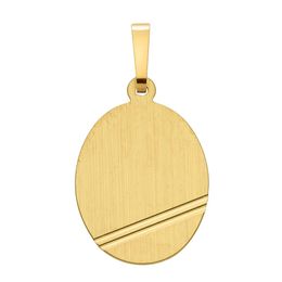 Adelia&acute;s Kettenanh&auml;nger ADELIA&acute;S "333 Gold Gravurplatte Anh&auml;nger", gold, Schmuckanh&auml;nger, Damen, Gold, Kettenanh&auml;nger, Goldschmuck f&uuml;r Damen