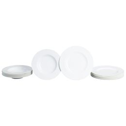 Villeroy & Boch Geschirr-Set VILLEROY & BOCH "Tafel-Set Royal 12er Set wei&szlig;", wei&szlig;, Porzellan, Geschirr-Sets, Geschirr-Set