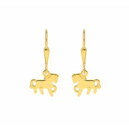 Adelia&acute;s Paar Ohrh&auml;nger ADELIA&acute;S "Ohrh&auml;nger Ohrringe 585 Gold ( 14K )", gold, Ohrringe, Jungen, Kinder, Gold, Goldohrringe
