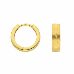 Adelia&acute;s Paar Creolen ADELIA&acute;S "Creolen Ohrringe 333 Gold ( 8K )", gold, Ohrringe, Damen, Damen, Gold, Goldohrringe
