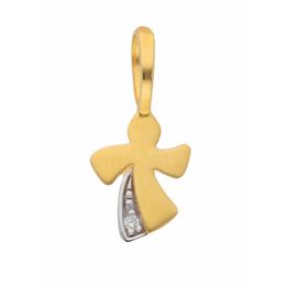 Adelia&acute;s Kettenanh&auml;nger ADELIA&acute;S "Engelanh&auml;nger 333 Gold ( 8K ) mit Zirkonia", silber, Schmuckanh&auml;nger, Damen, mit Zirkonia, Gold, Kettenanh&auml;nger, Goldanh&auml;nger Engel