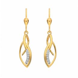 Adelia&acute;s Paar Ohrh&auml;nger ADELIA&acute;S "Ohrh&auml;nger Ohrringe 333 Gold ( 8K ) mit Zirkonia", gold (silber), Ohrringe, Damen, Damen, Gold, Goldohrringe